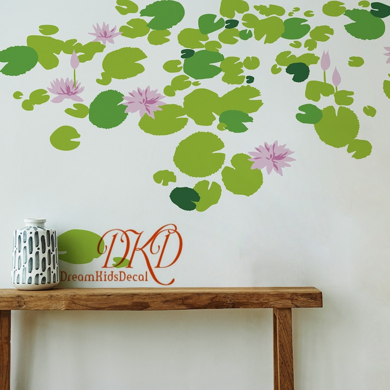 Lotus Wall Decal - Etsy