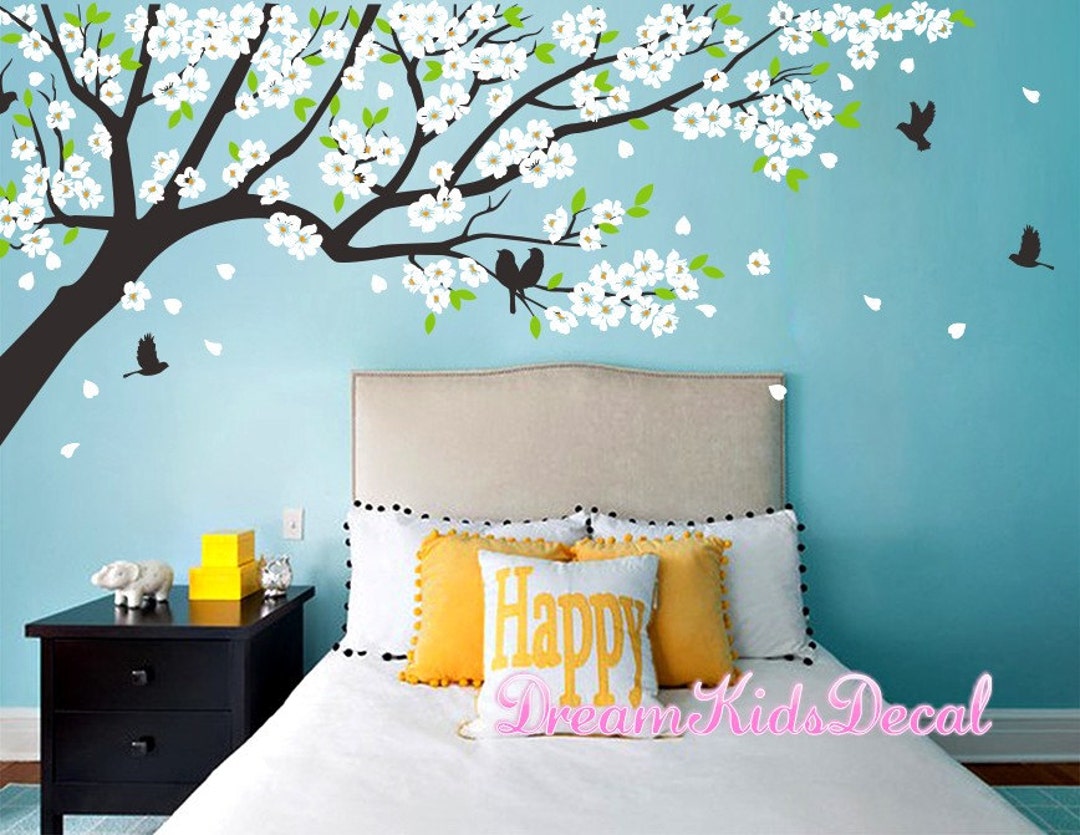 Nursery Wall Decals Tree Decals Baby Nursery Kids Flower Floral Nature ...