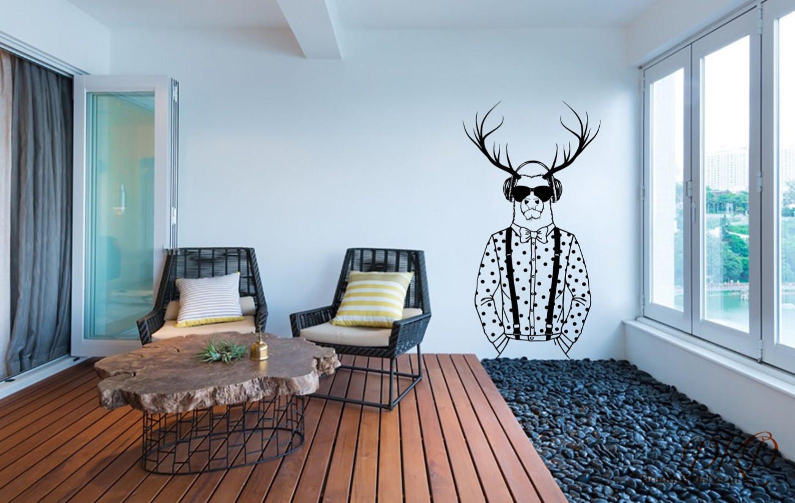 Modern Wall Decals Vinyl Decal Interior Removable Wall | Etsy