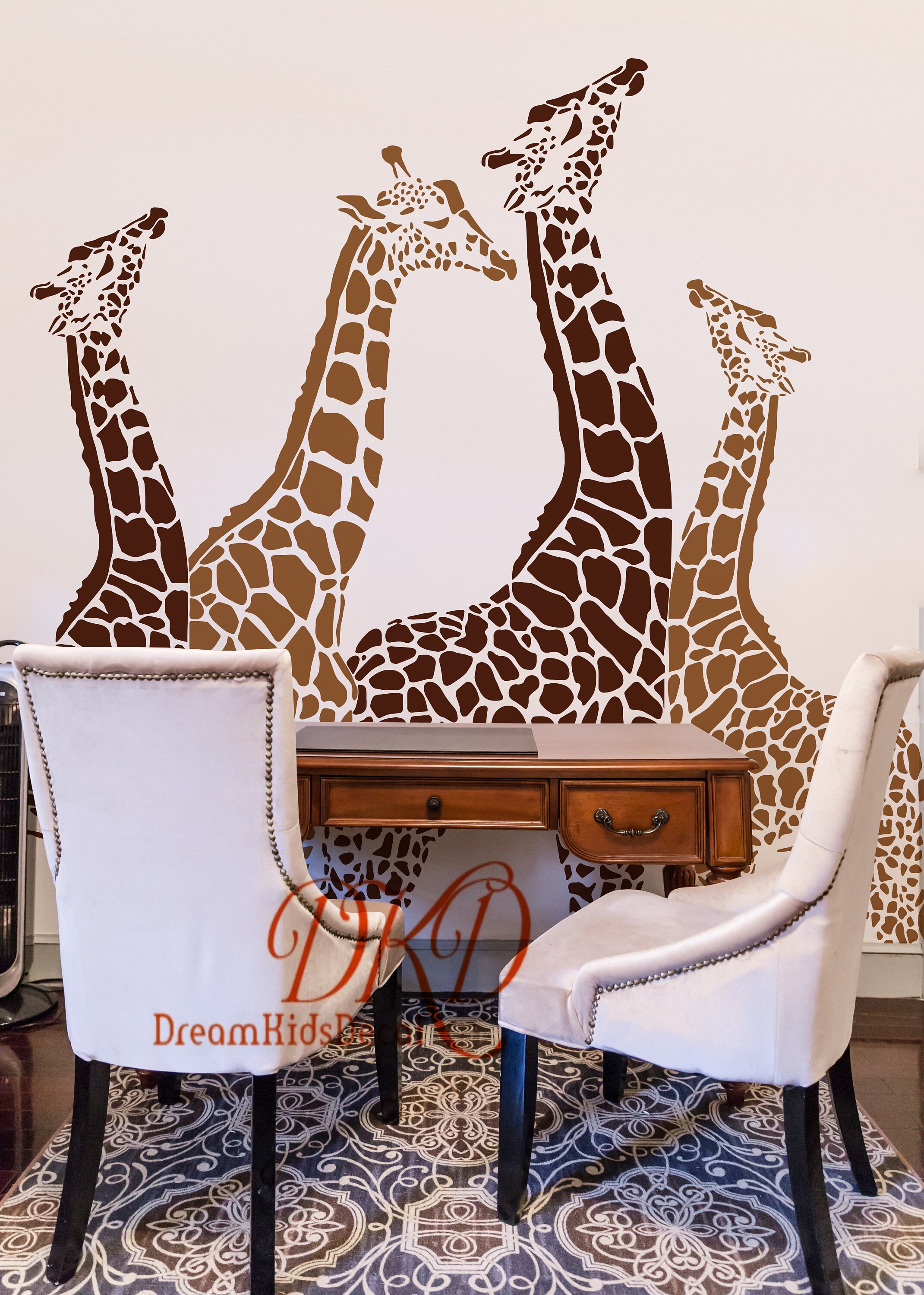 Giraffe decal giraffe decor giraffe wall decal giraffe wall | Etsy