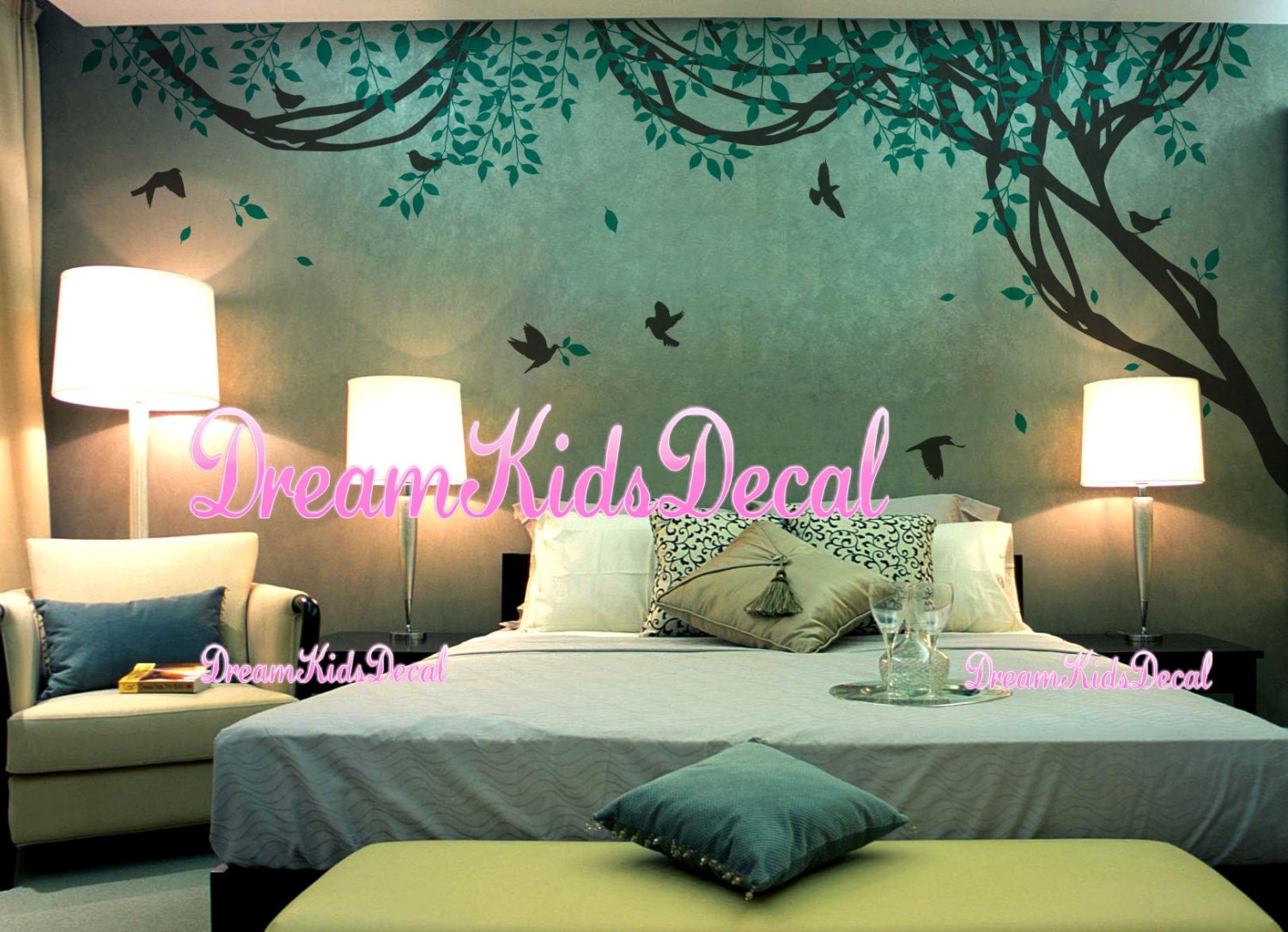 Children Wall Decal Room Vinyl Decal Stickers Nature Trees | Etsy