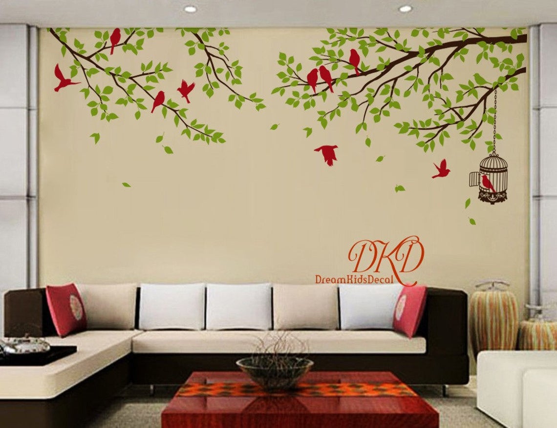 Wall decals Nature Wall stickers Nursery New Branches with | Etsy