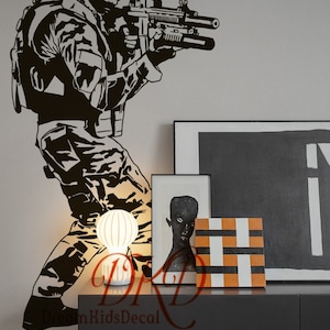 Soldier Decalmilitary Man Army Nursery Wall Decal Wall Sticker ...
