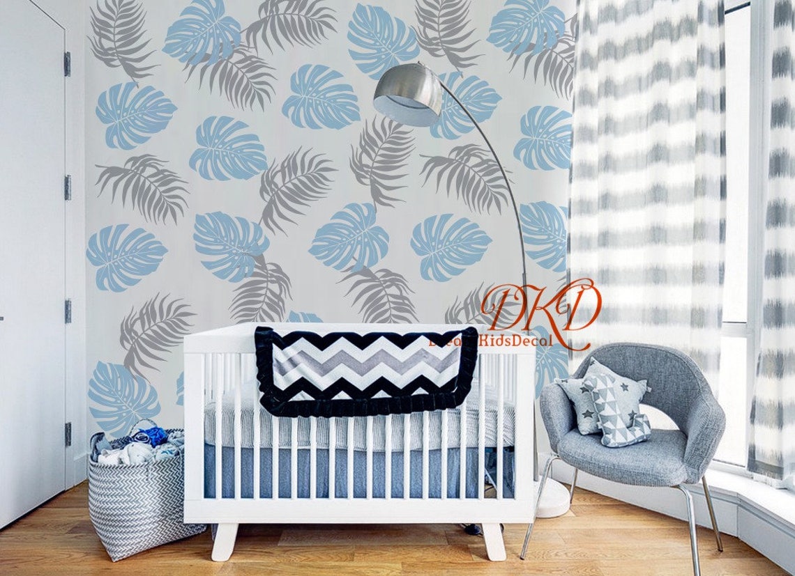 Wall Decal Pattern Decal Living Room Home Art-tropical | Etsy