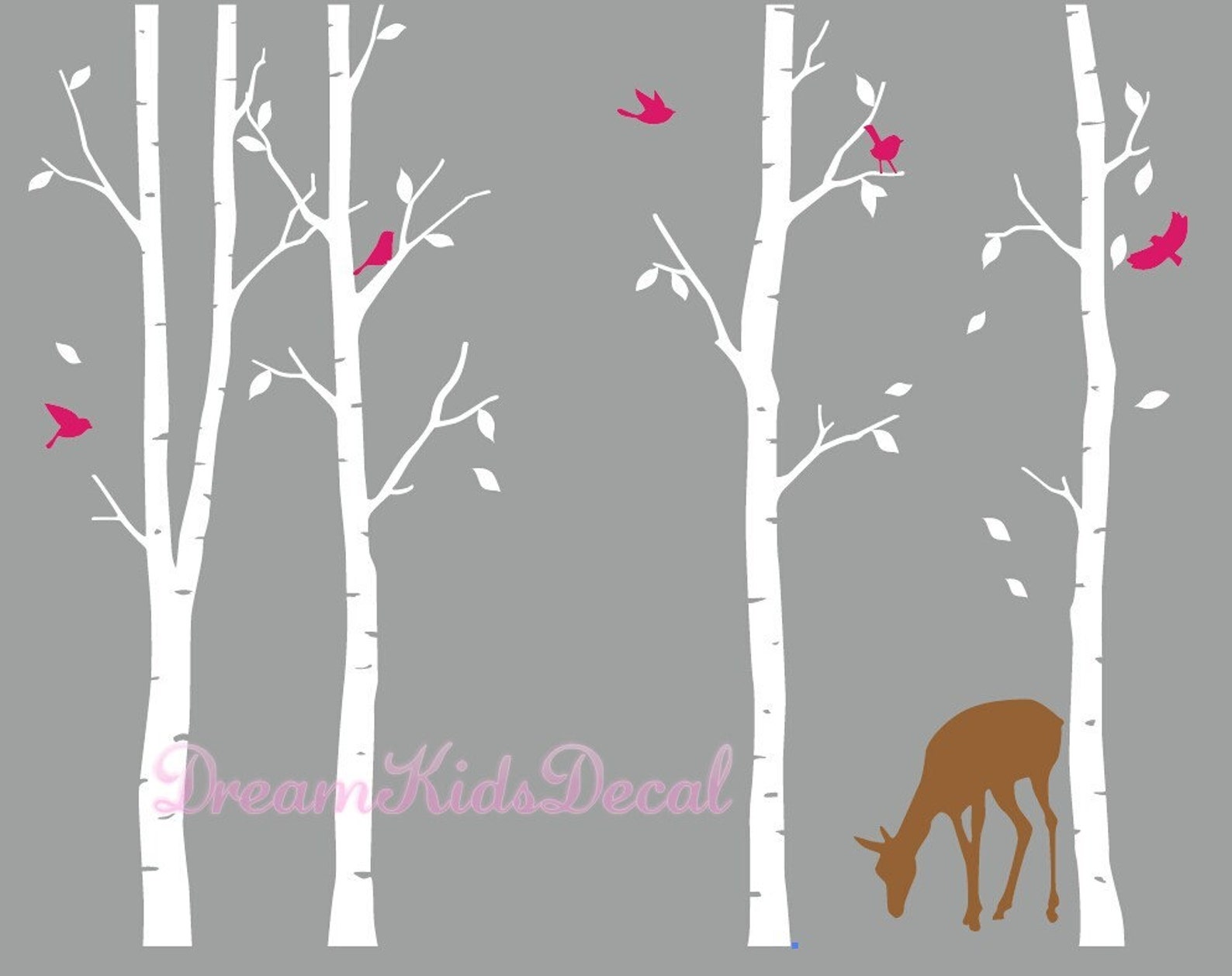 Woodland Wall decal nature wall decals vinyl wall decals | Etsy