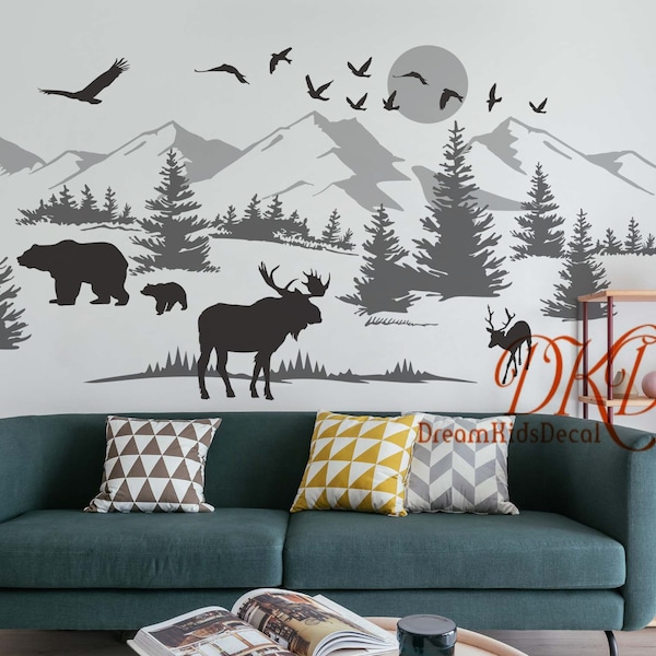 Rustic Wall Decal - Etsy