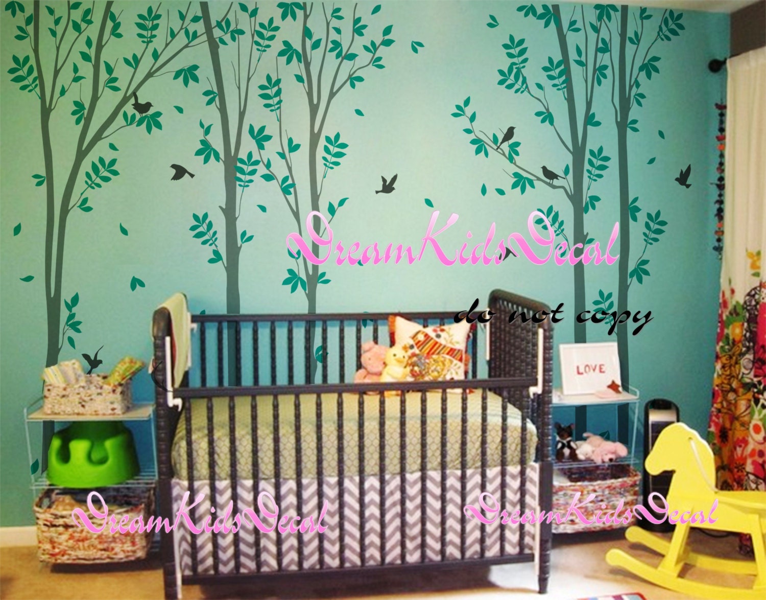 Trees Decals:wall Decals Nature Wall Decals Vinyl Wall - Etsy