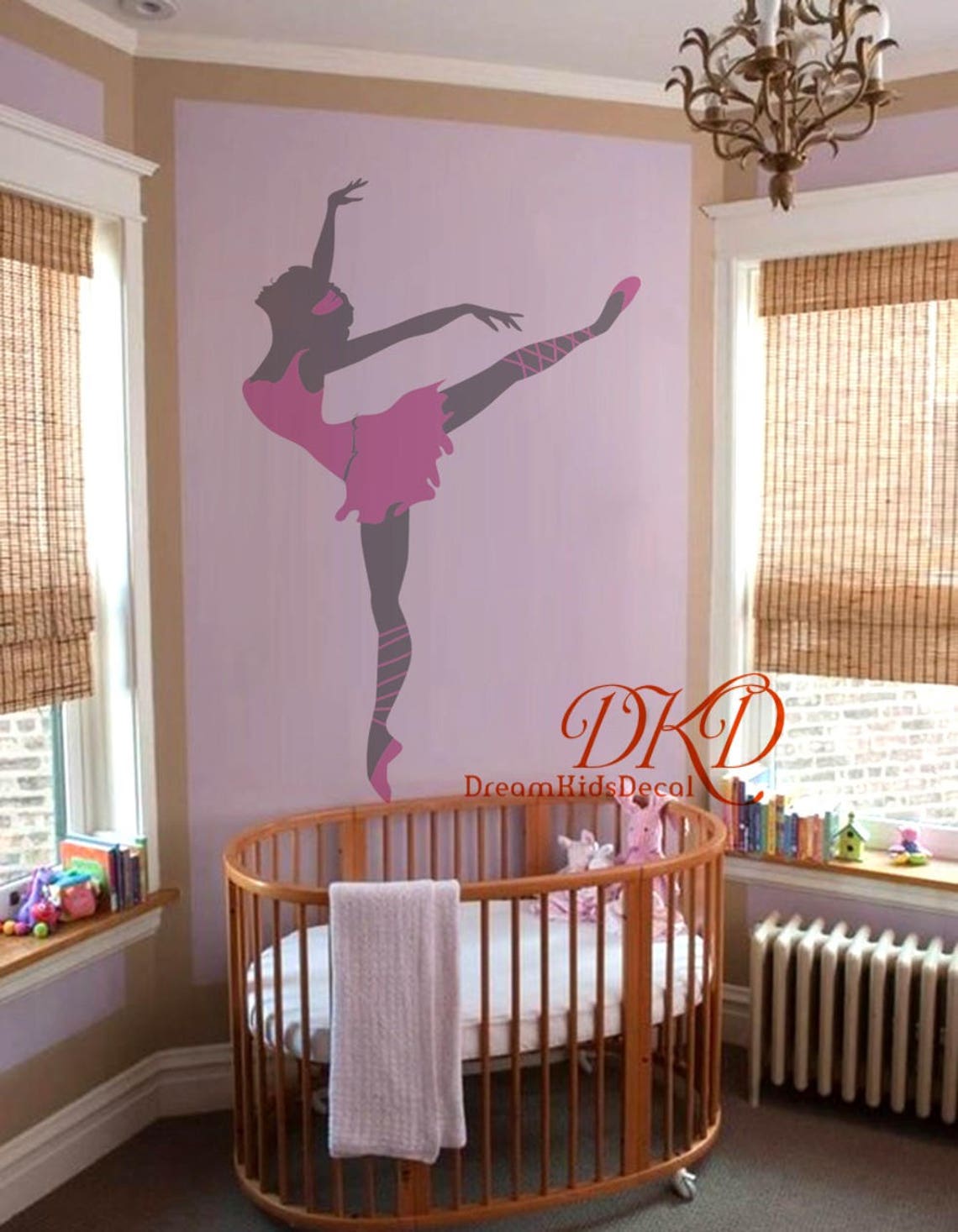 Ballerina Wall Decal Ballet Wall Decal Baby Room Vinyl Decal - Etsy