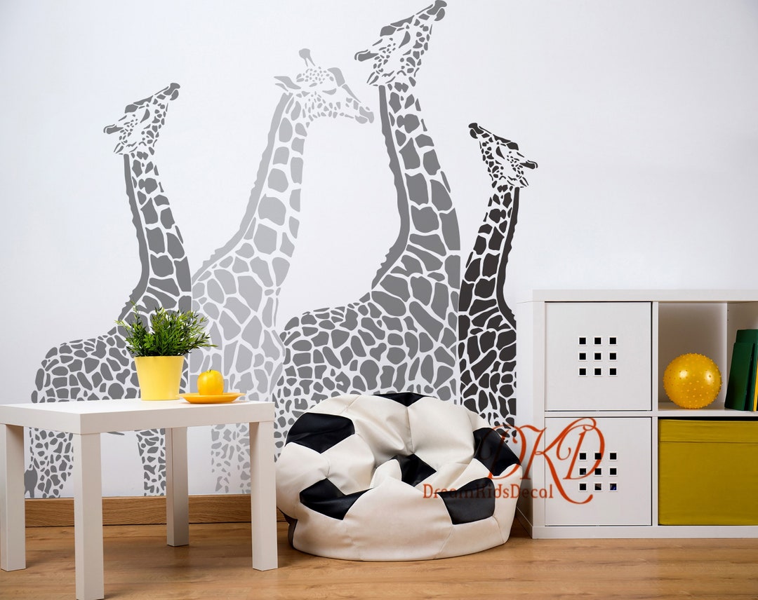 Giraffe Decal, Giraffe Decor, Giraffe Wall Decal, Giraffe Wall Art ...