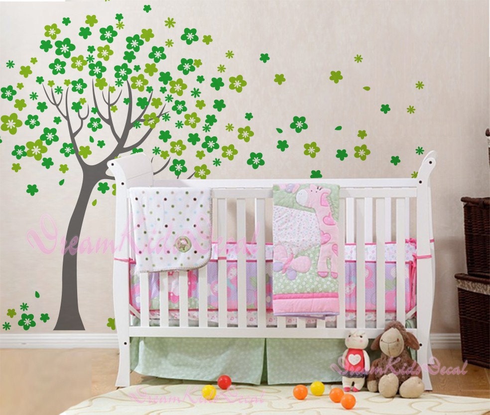 Cherry Blossom Tree wall decals nursery wall decals children | Etsy