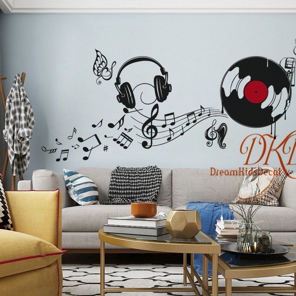 Music Wall Decal - Etsy