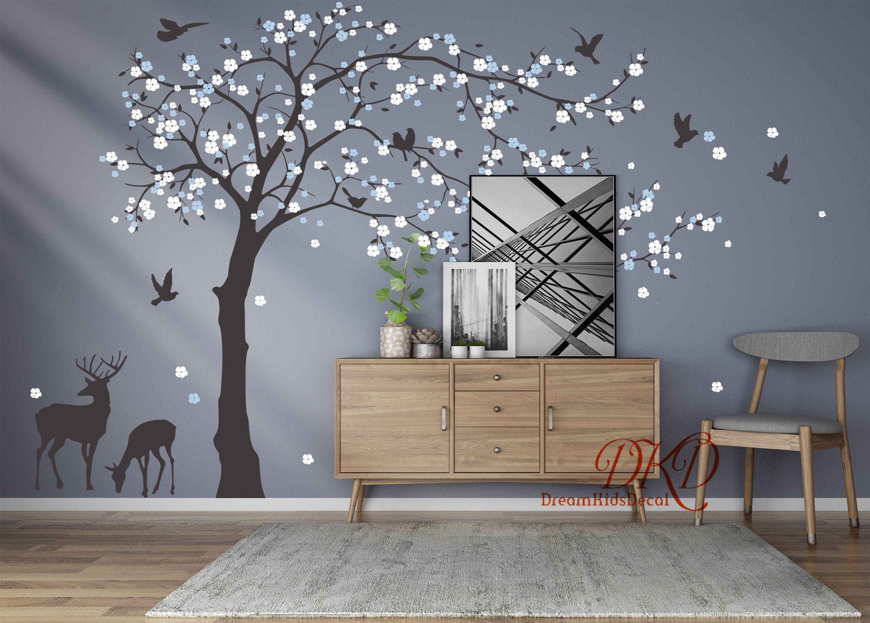 Wall Decal Removable wall sticker Tree Nursery decal Tree | Etsy