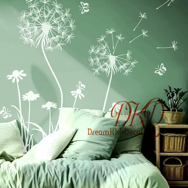 Dandelion Wall Decal - Etsy