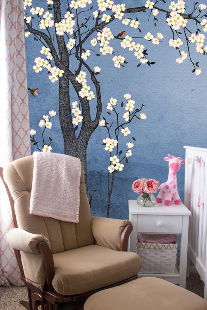 Chinoiserie Wallpaper Wall Mural Self-adhesive Wallcovering | Etsy