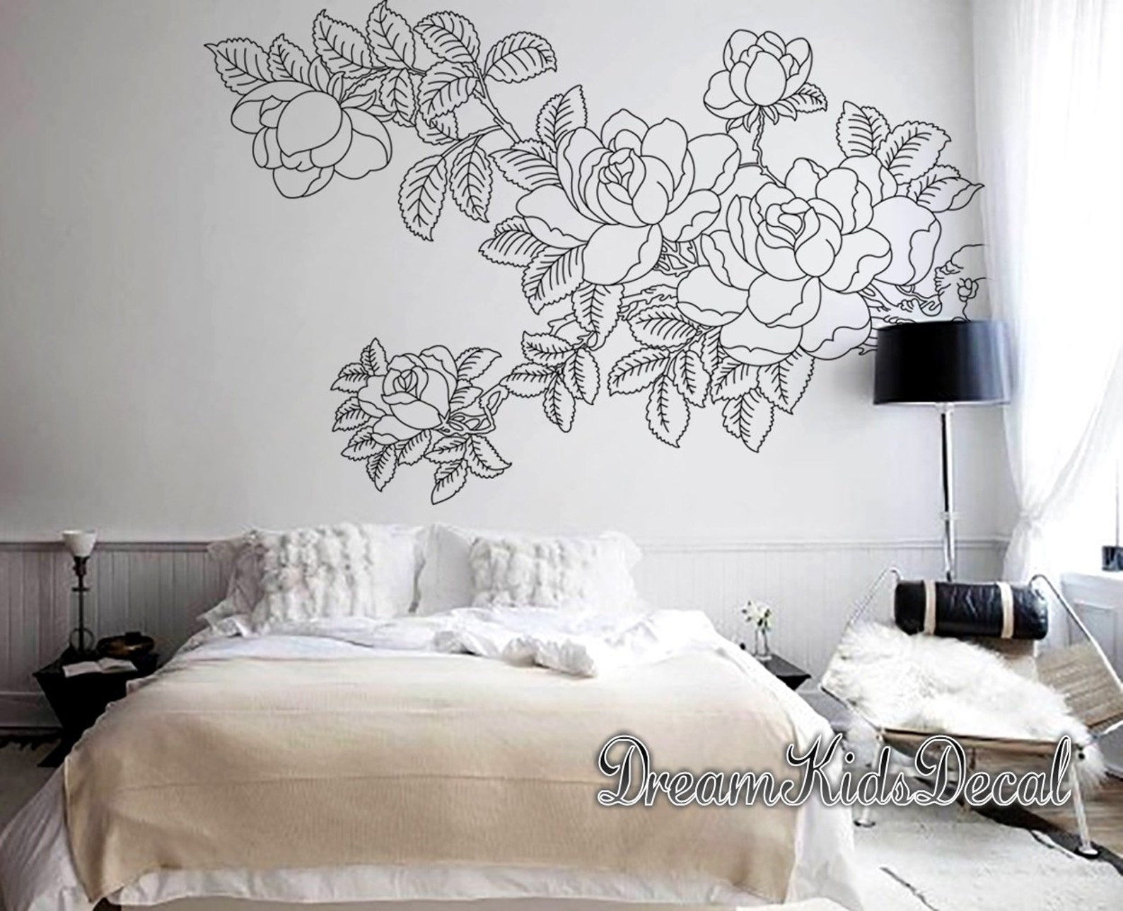 Acrylic Painting on Decals Wall Decoration Emerald Leaves - Etsy