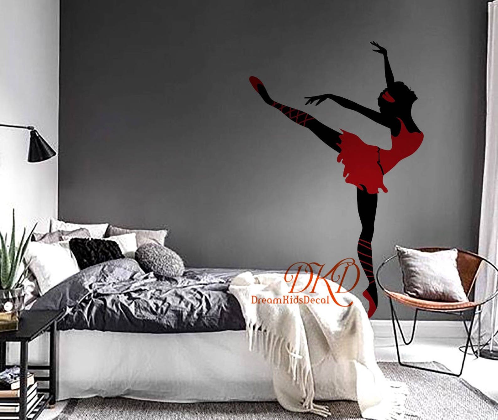 Ballerina Wall Decal Ballet Wall Decal Baby Room Vinyl Decal | Etsy