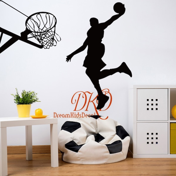 Basketball Wall Decal - Etsy