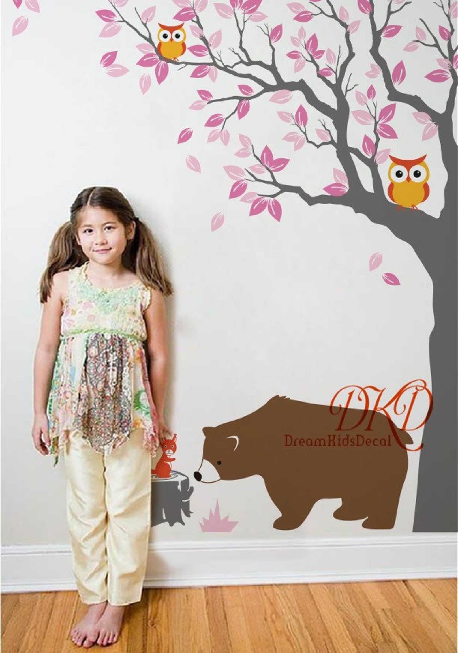 Wall Decals for Kids Vinyl Decals Baby Nursery Woodland | Etsy