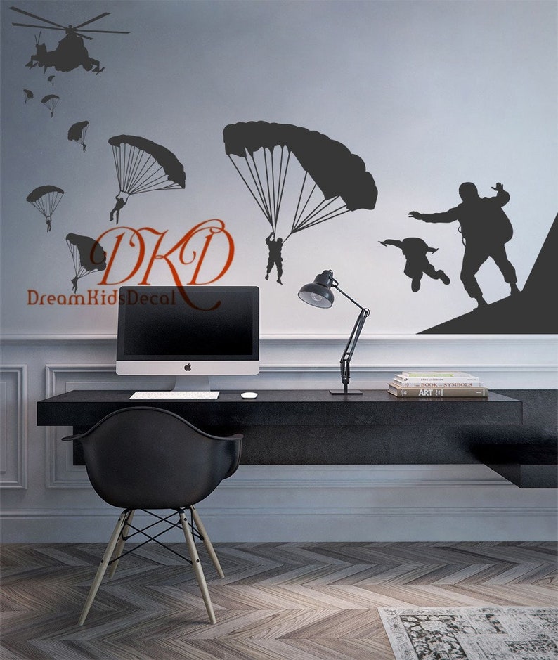 Military Wall Decal Army Helicopter Nursery Wall Decal-bucket - Etsy