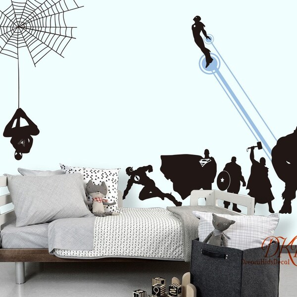 Superhero Decals - Etsy