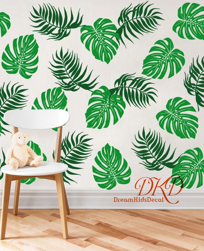 Wall Decal Pattern Decal Living Room Home Art-tropical | Etsy