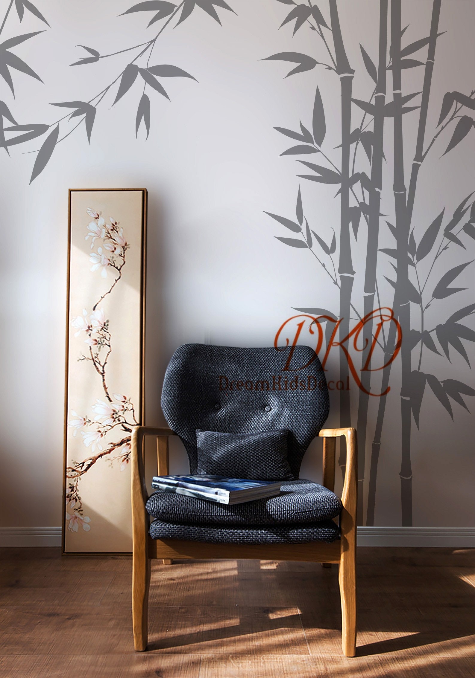 Bamboo Wall Decal Home Decor Mural-asian Bamboo Decals | Etsy