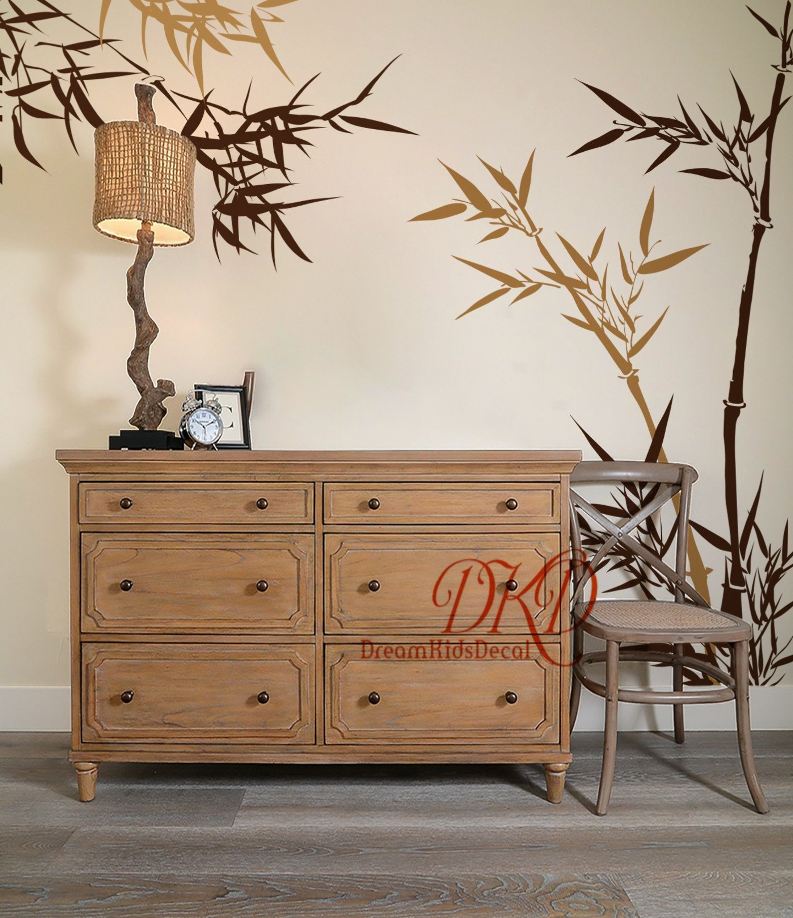 Bamboo Wall Decal Home Decor Mural-asian Bamboo Decals, Nature, Hand ...