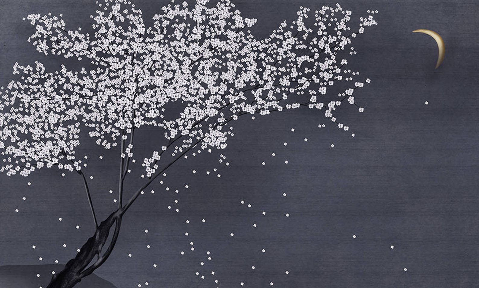 Wall Mural Wall Coverings Floral Tree Wallpaper for Nursery | Etsy