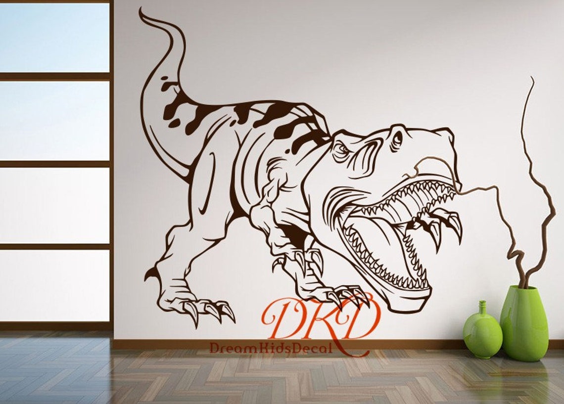 Dinosaur Decal, Dinosaur Wall Decal, Dinosaur Wall Art, Dinosaur Wall ...