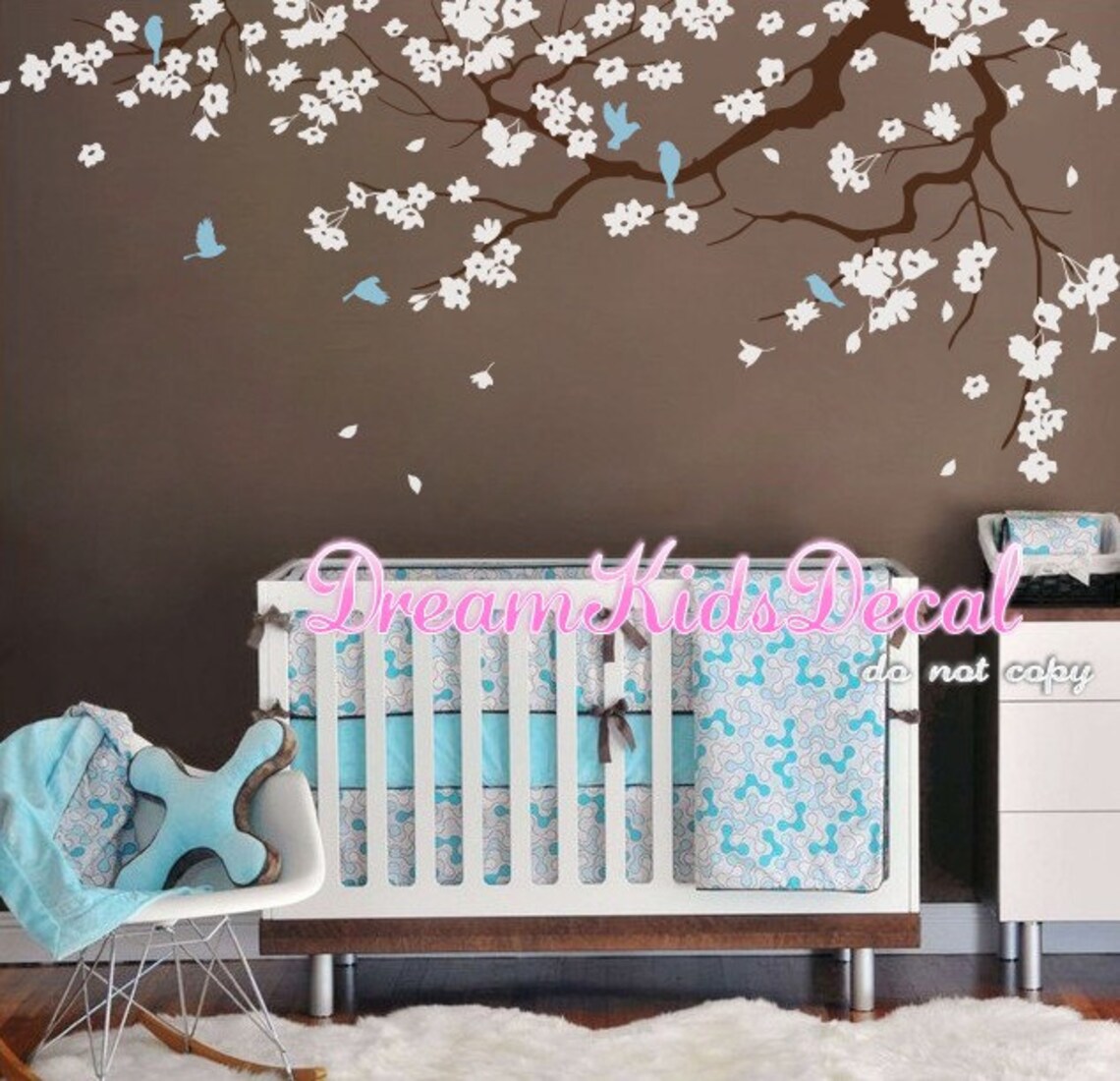 Wall Decal Cherry Blossom Branch Vinyl Wall Decalswall - Etsy