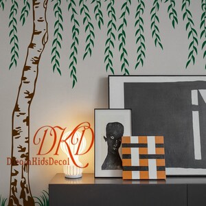 Willow Tree Wall Decal, Nursery Wall Decals Leave Sticker Kids Room ...