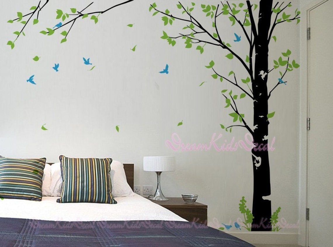 Wall Decal Tree Wall Decal Living Room Wall Decals Tree Etsy