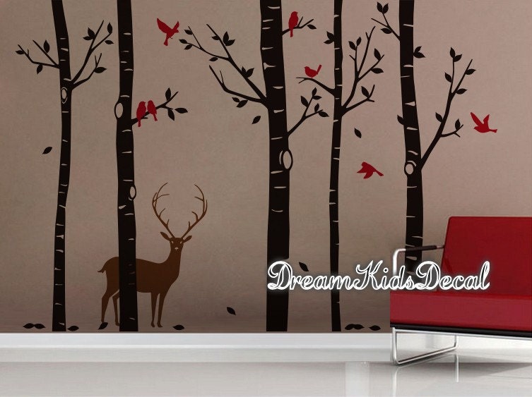 Wall decals tree decal nature wall decals vinyl wall decal | Etsy
