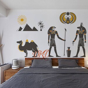Ancient Egypt Decals, Egyptian Wall Art, Gods of Ancient Egypt, Camel ...