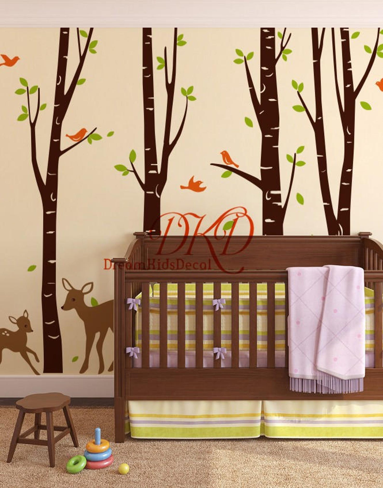 Wall Decal Living Room Sticker Interior Stickers Tree - Etsy