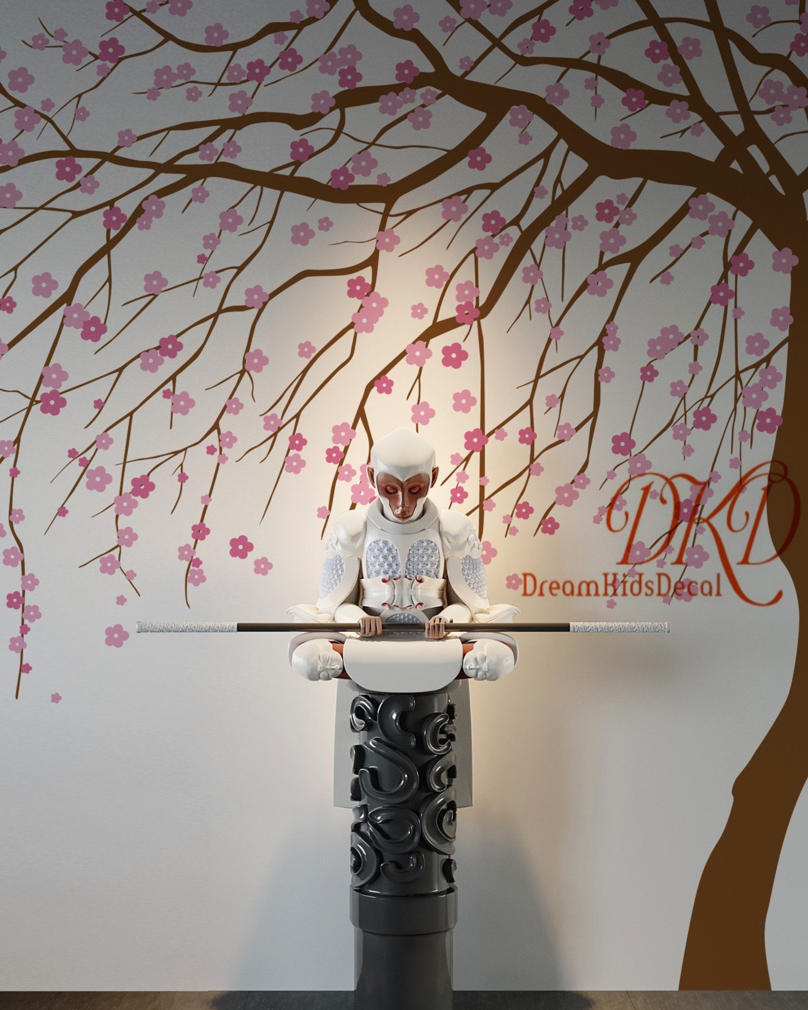 Cherry Tree Wall Decal Tree Wall Sticker Nursery Wall | Etsy