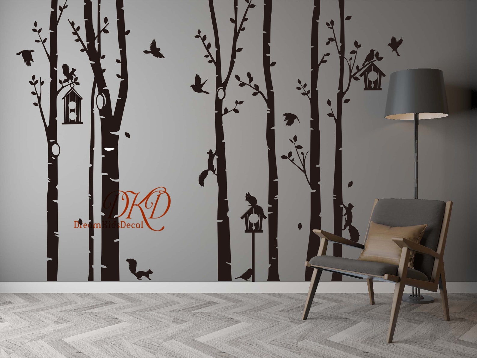 Birch Trees Decals:wall Decals Nature Wall Decals Vinyl Wall | Etsy