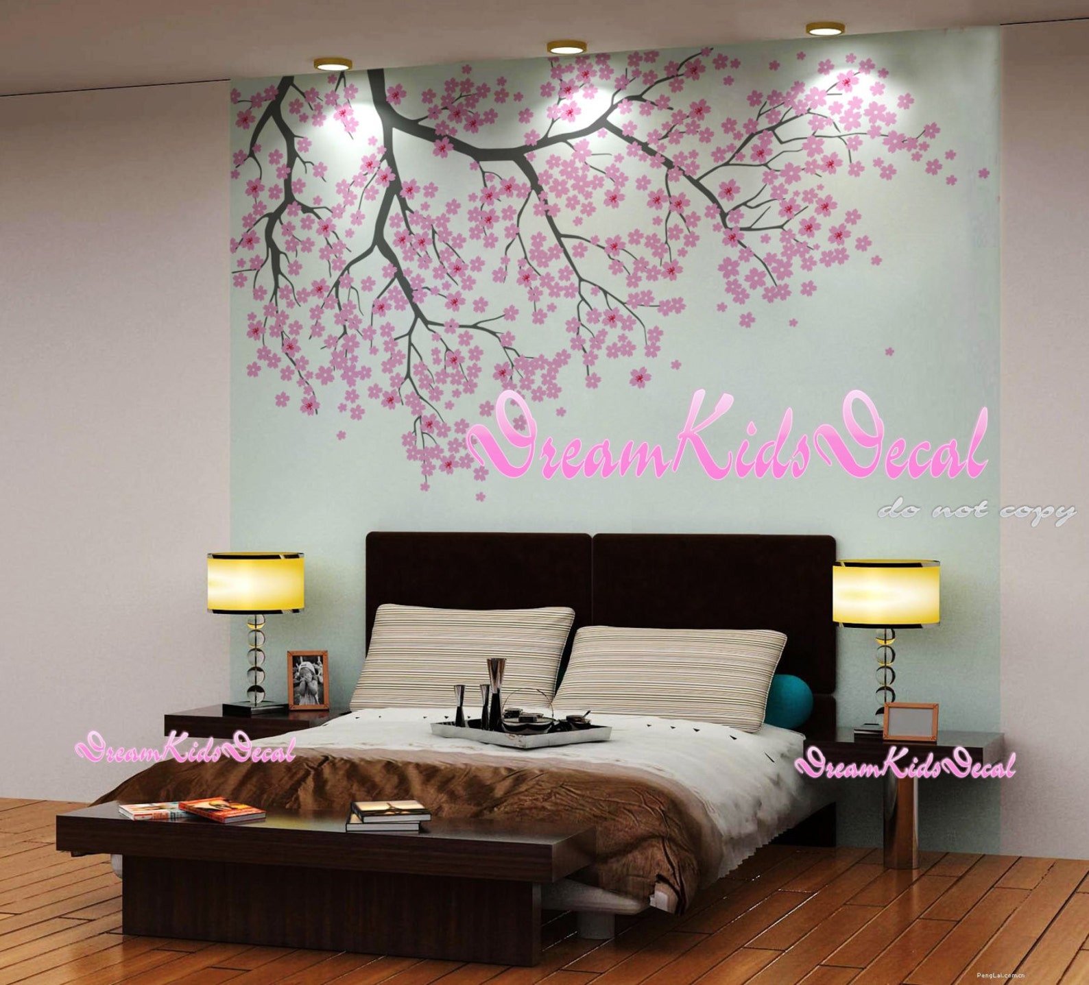 Cherry Blossoms Tree Decal-tree Wall Decal Wall Sticker Baby - Etsy