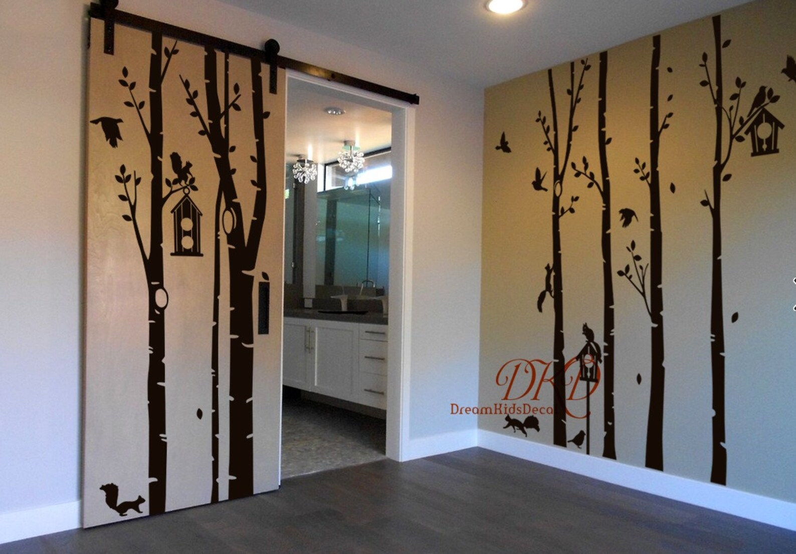 Birch Trees Decals:wall Decals Nature Wall Decals Vinyl Wall | Etsy