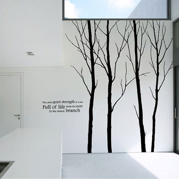 Bare Tree Decal - Etsy
