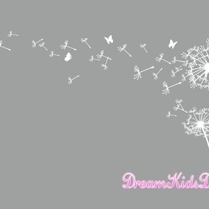 Dandelion Wall Decal, Dandelion Wall Art, Dandelion Wall Sticker ...