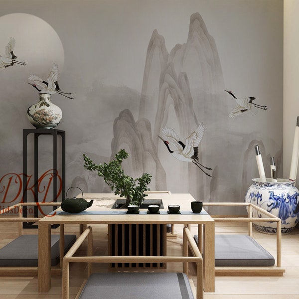 Chinoiserie Mural - Etsy