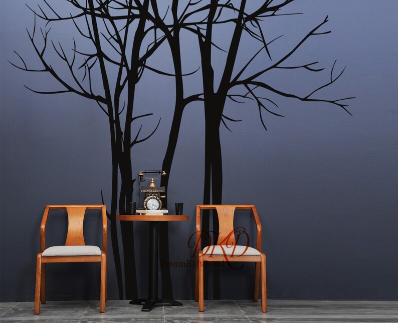 Large Winter Tree Vinyl Wall Decal, Removable Wall Art - Etsy