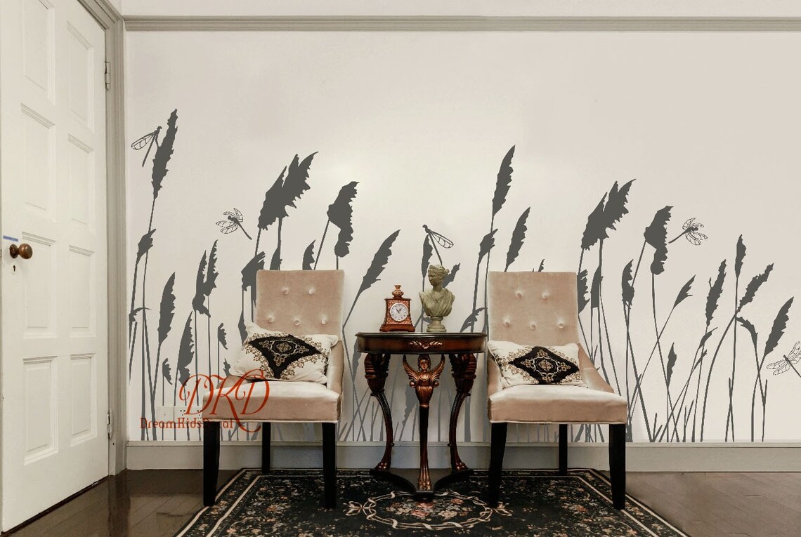 Grass Wall Decor Nursery Wall Decal Grass Wall Decal Border - Etsy