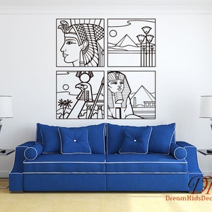Egyptian Wall Decor, Epyptian Symbol Wall Decal, DIY Vinyl Sticker, DIY ...