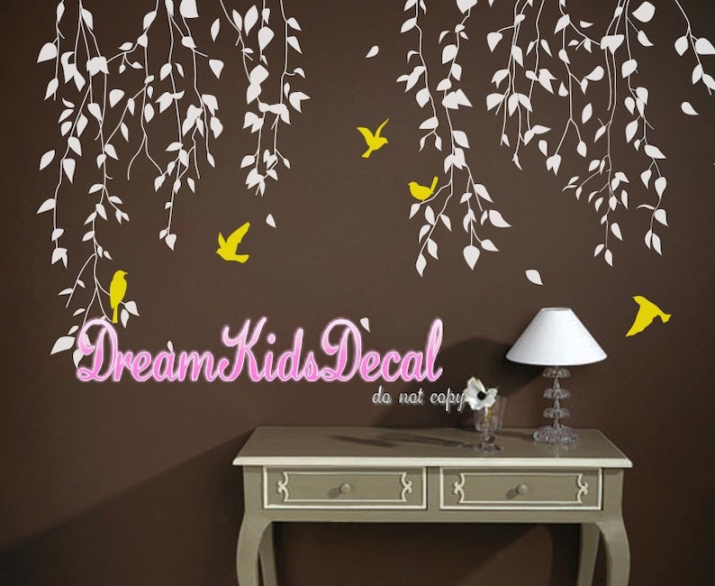 Wall Decal Wall Sticker Tree Decal Vinyl Decal Flying Vines - Etsy