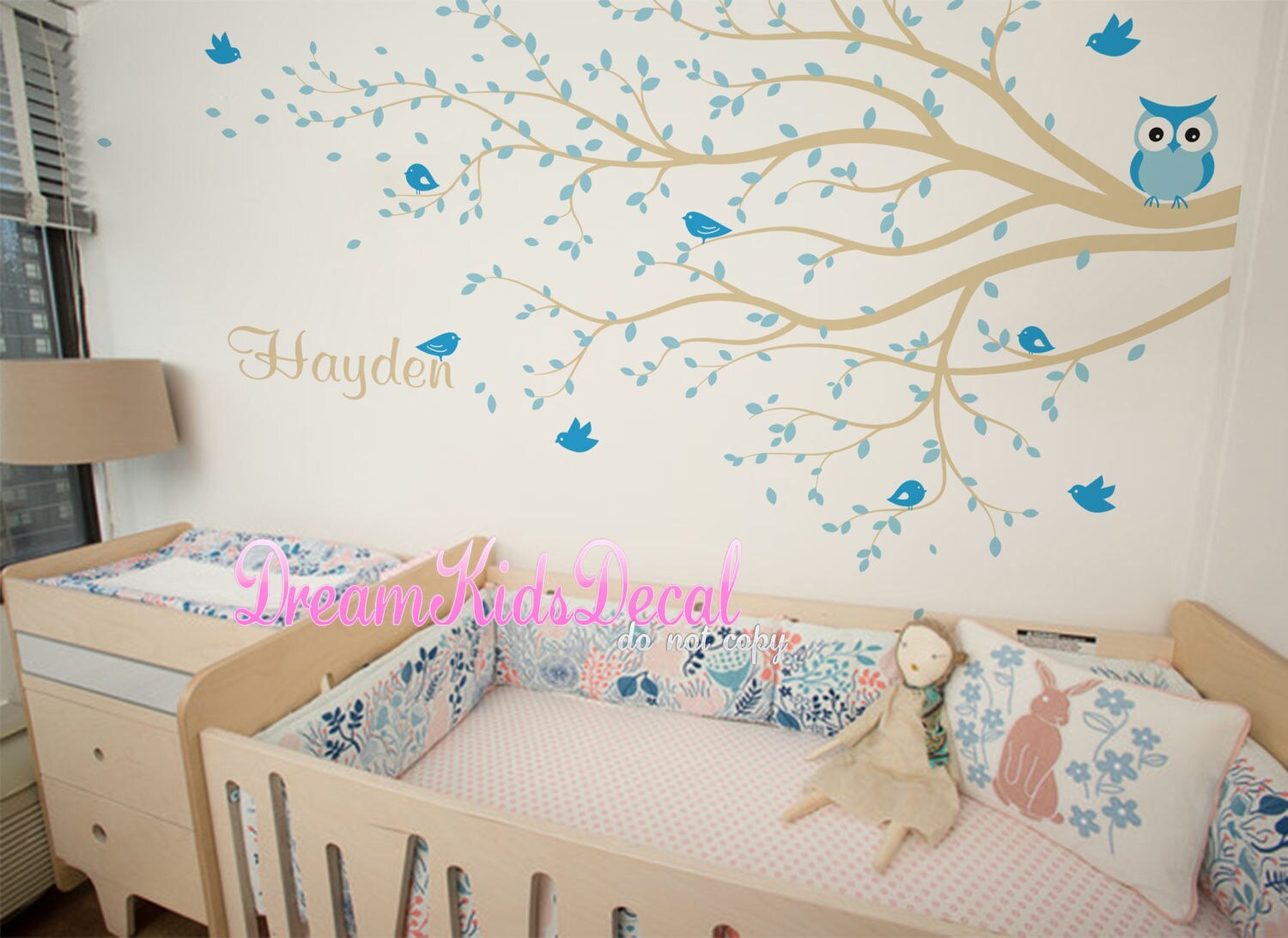 Tree Wall Decal Baby Nursery Wall Decals Children Wall Decals | Etsy