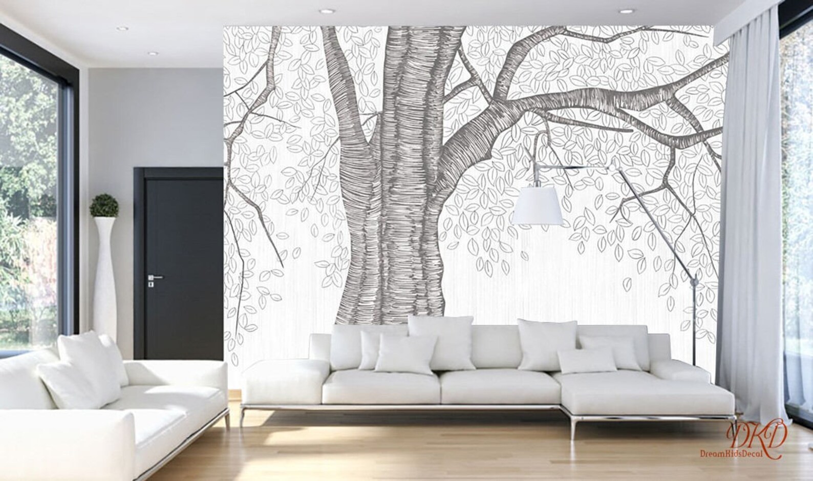 Wall Coverings Wallpaper Wall Murals Giant Tree Peel & | Etsy