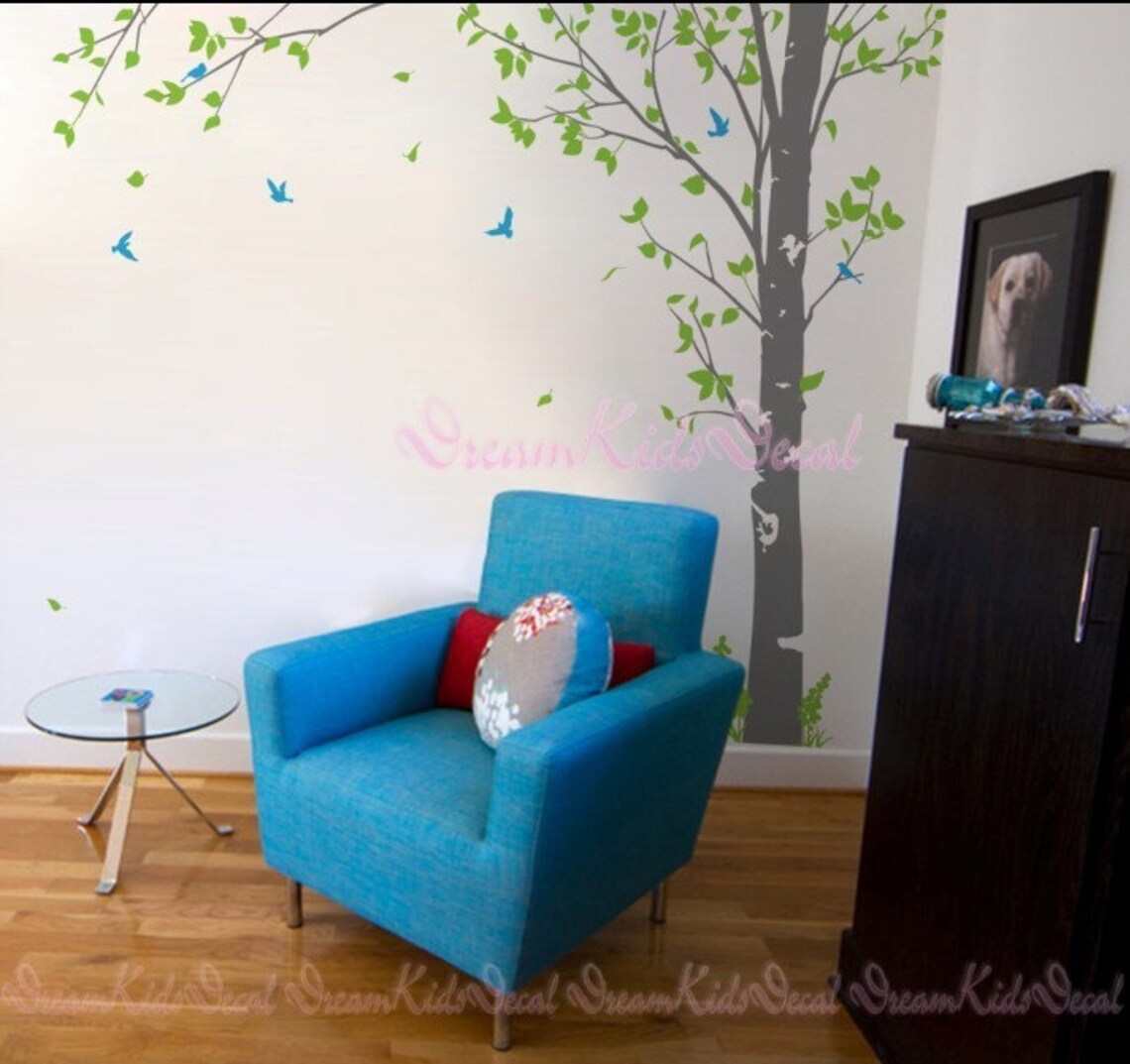 Wall Decal Tree Wall Decal Living Room Wall Decals Tree Etsy