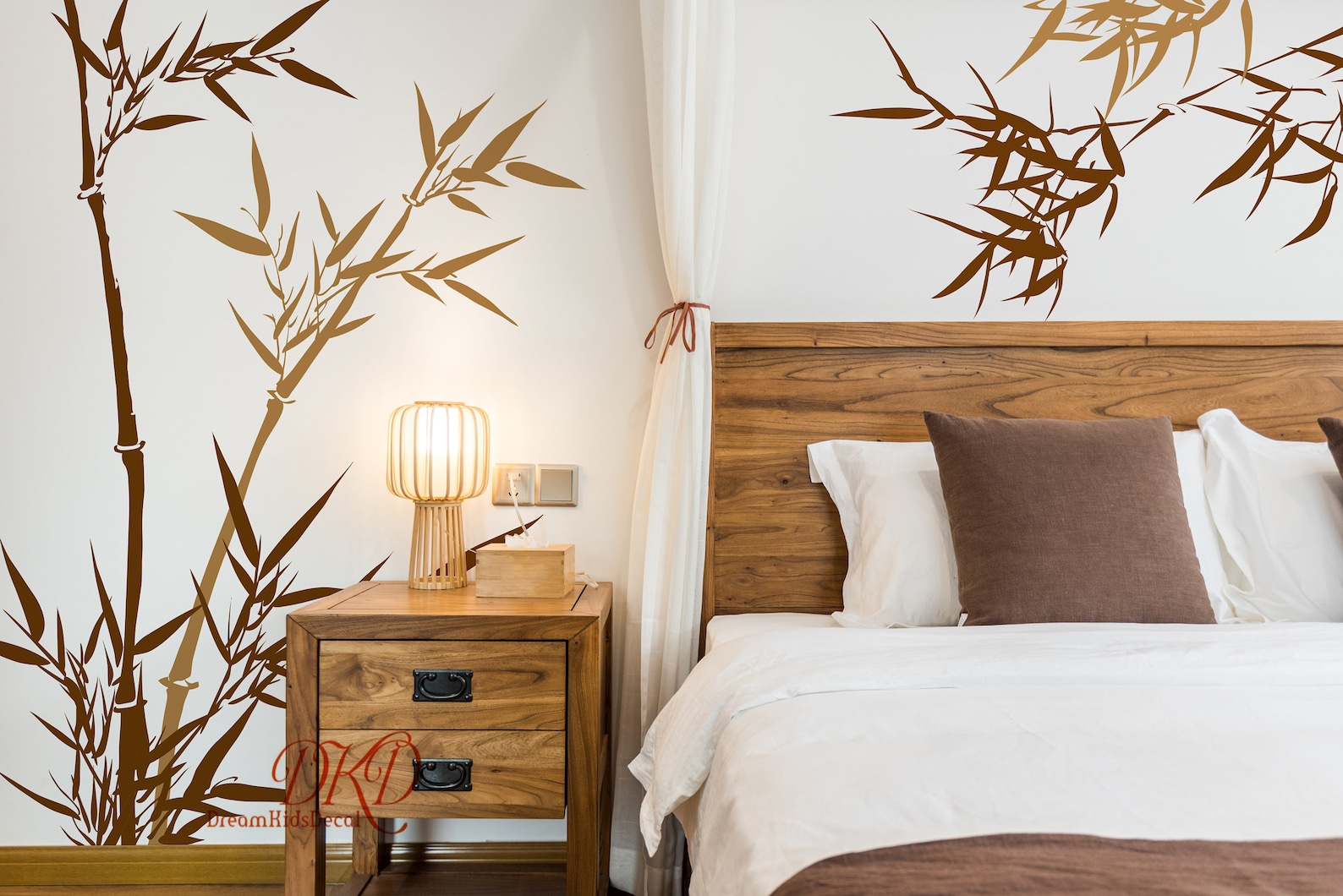 Bamboo Wall Decal Home Decor Mural-asian Bamboo Decals - Etsy